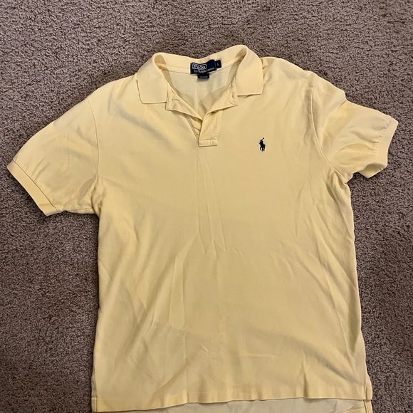 Polo Ralph Lauren | Shirts | Polo Ralph Lauren Mens Light Yellow Polo ...